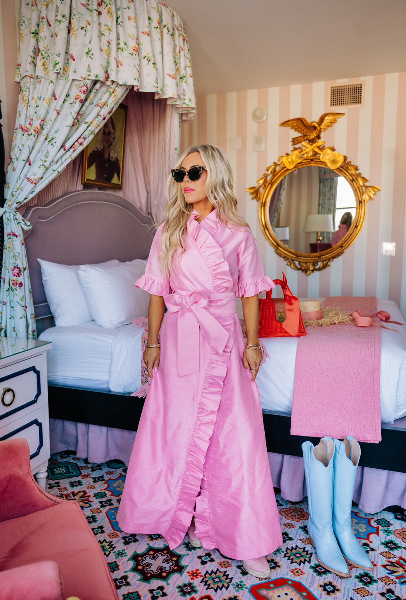 Anne Claire ruffle wrap dresses – Elizabeth Wilson Designs